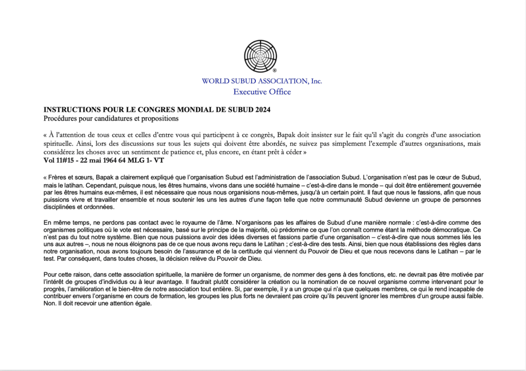 World Congress 2024 - World Subud Association